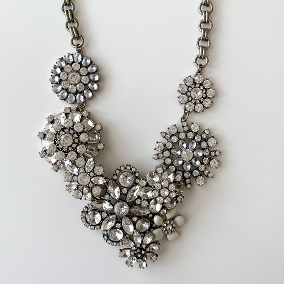 J. Crew | Jewelry | J Crew Flower Lattice Necklace | Poshmark